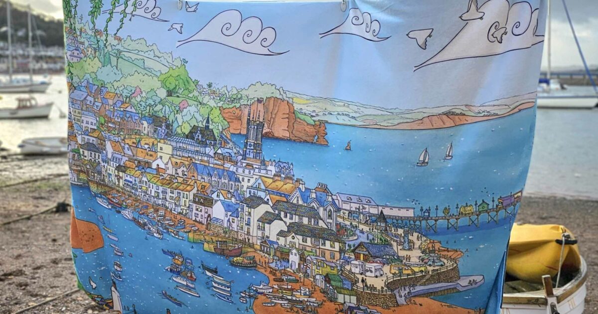 'Oh This Place!' Large Luxury Throw | Laura Wall