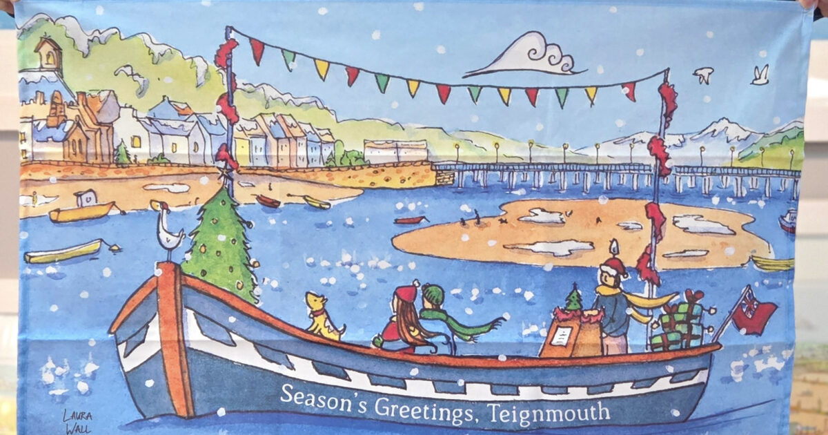 Festive Tea Towel | Laura Wall